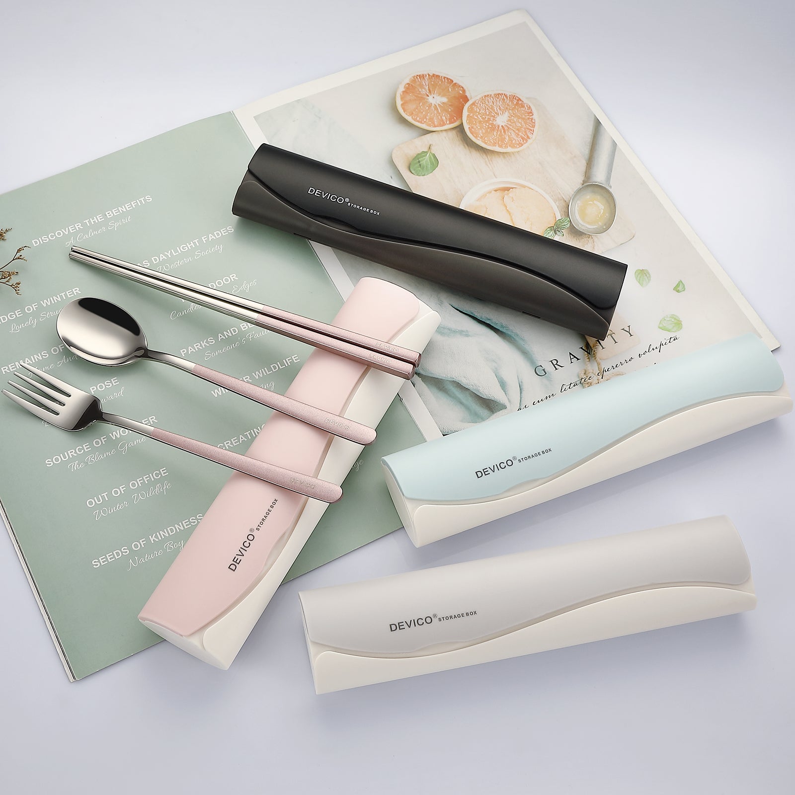 DEVICO D3 4Pcs Travel Utensils Set – DEVICO STORE